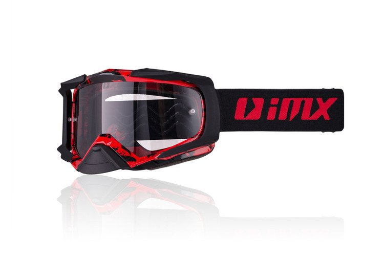 Gogle IMX DUST Graphic Red/Black Matt - 2 szyby w zestawie - Odzież ...