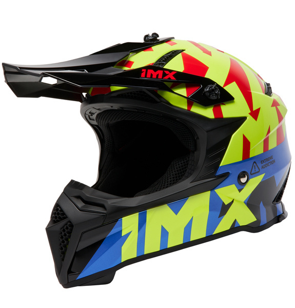Kask iMX FMX-02 Graphic czarno biało fluo - Odzież - Enduro24.pl