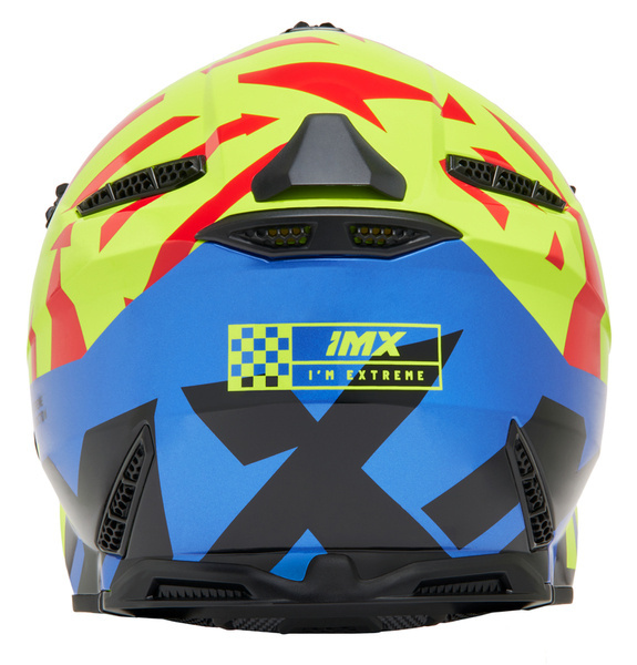 Kask iMX FMX-02 Graphic czarno biało fluo - Odzież - Enduro24.pl
