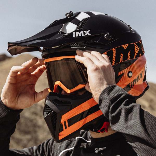 Kask iMX FMX-02 czarno biały - Odzież - Enduro24.pl